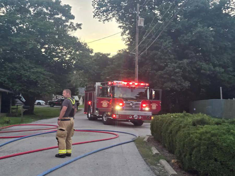 Fire crews battle house fire in Newburgh