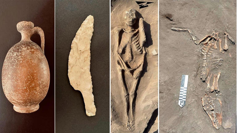 Ancient Greco-Roman cemetery unearthed at archaeological site in Egypt ...