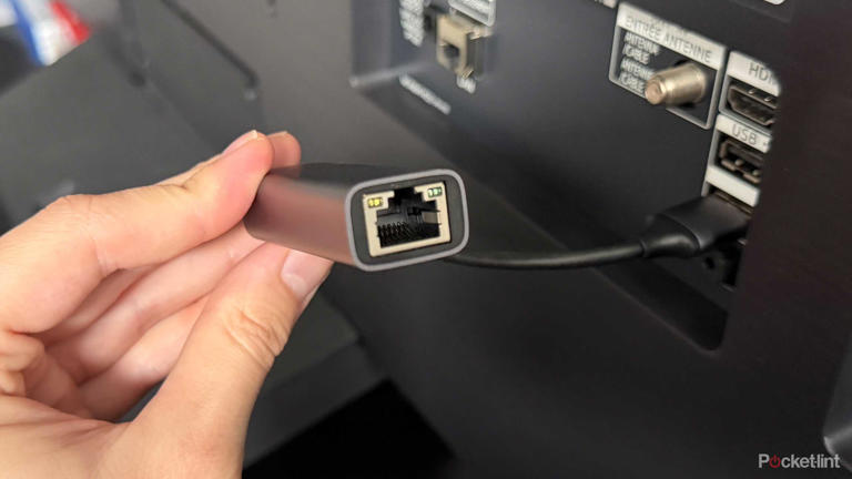 I upgraded my TV's Ethernet port using this simple USB trick