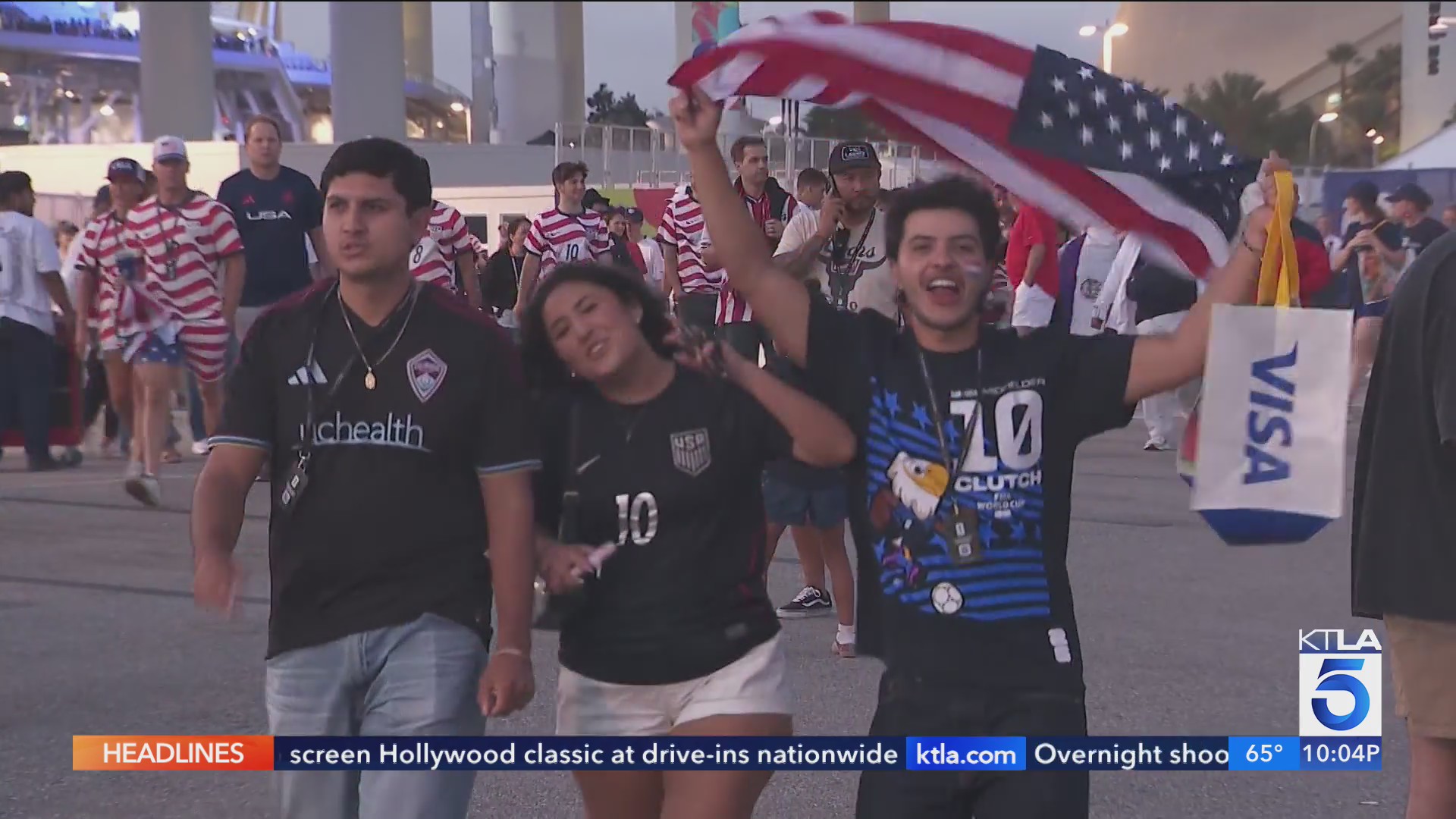 LA fans cheer on USA's win in World Cup opening match against Paraguay