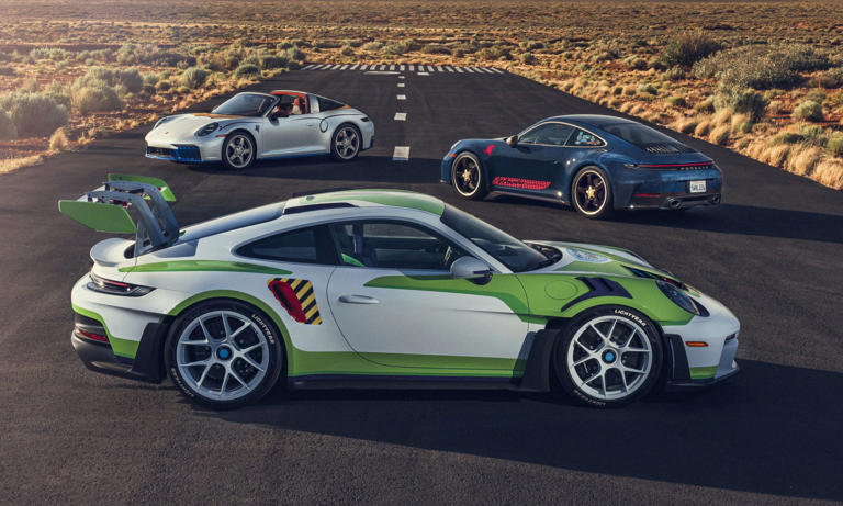 Three 1-of-1 Porsche 'Toy Story' edition cars debut at 'Toy Story 5 ...