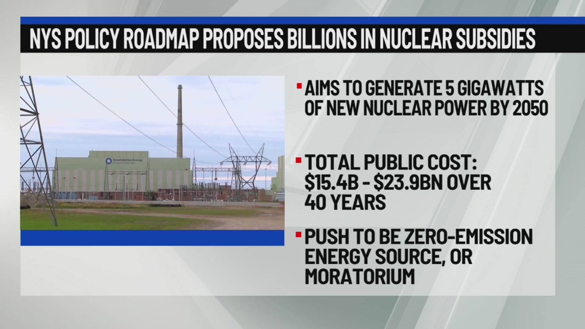 New York State policy roadmap proposes billions in nuclear subsidies