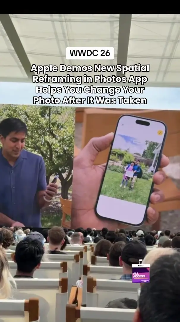 Apple demos new spatial reframing in Photos app