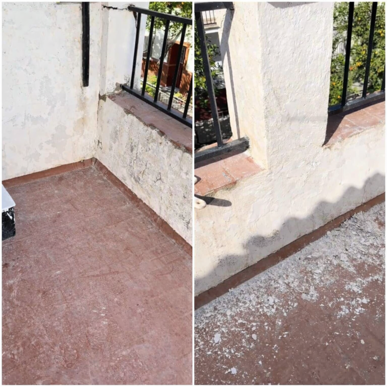 Esta terraza era un nido de palomas, pero después de esta reforma sin ...