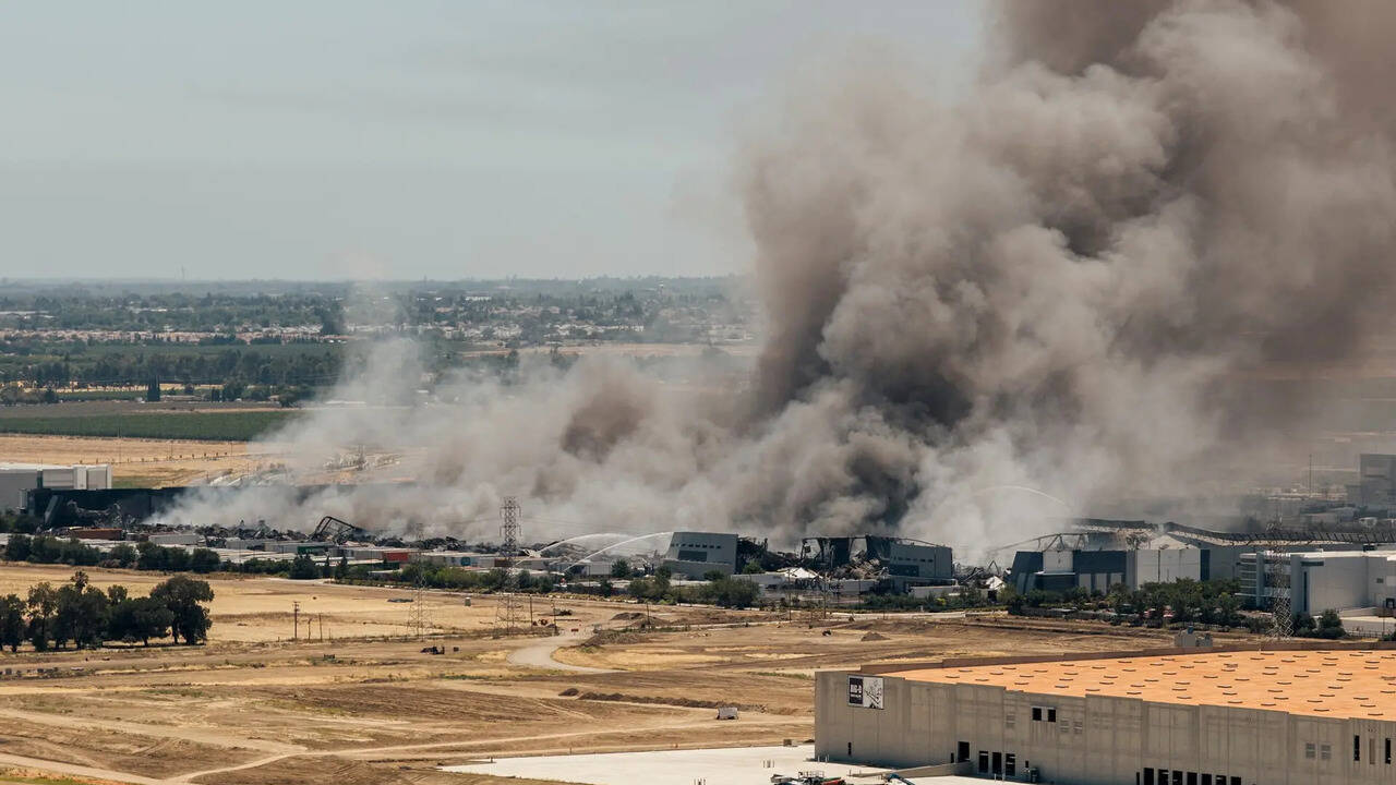 California medical equipment warehouse fire investigated after ...