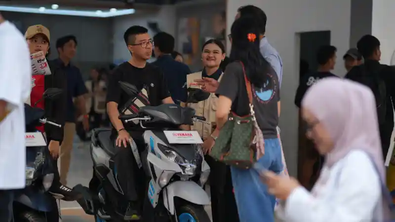 Hadiah motor Yamaha Gear Ultima modifikasi menanti pengunjung Jakarta ...