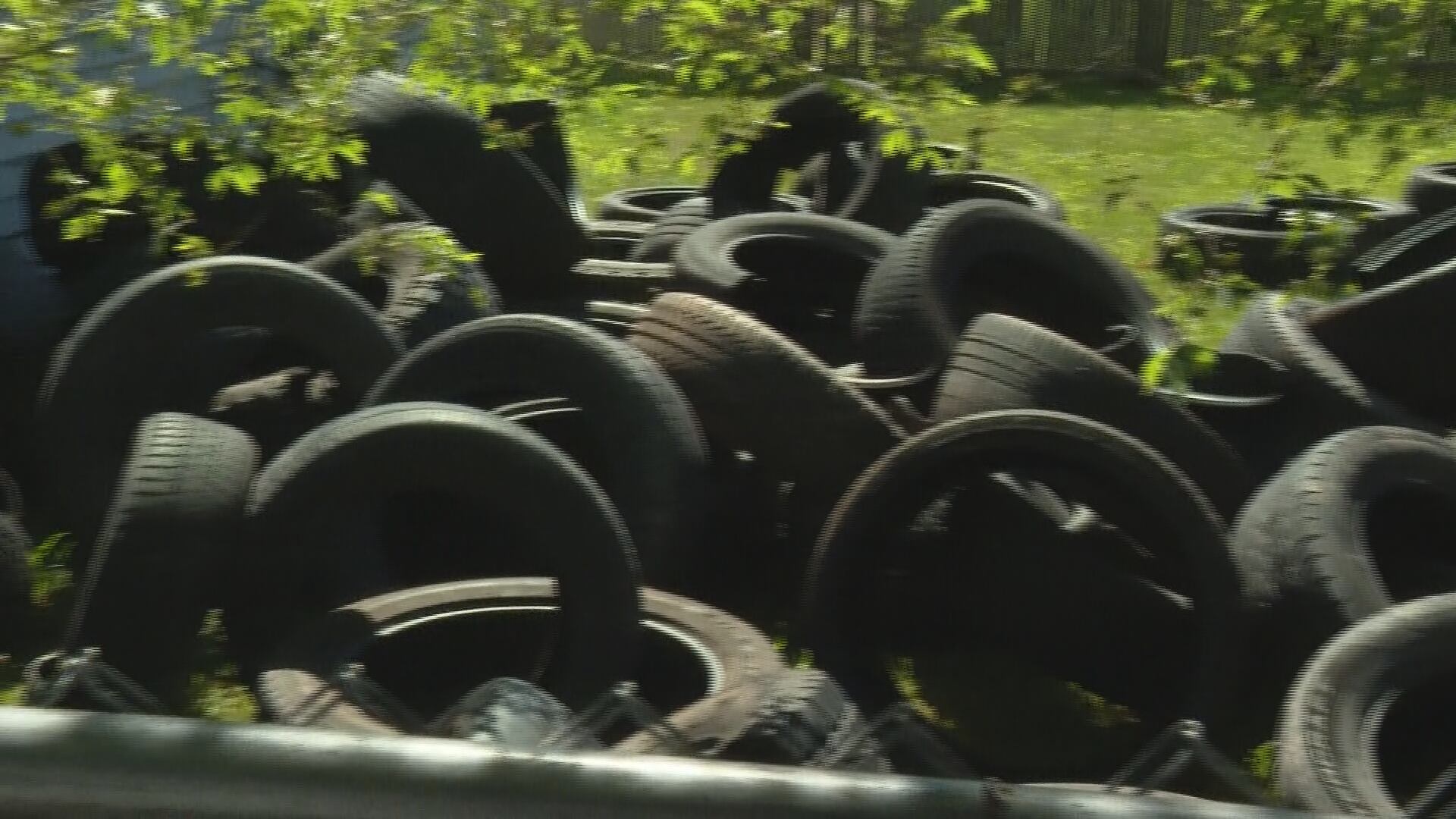 Hundreds of tires dumped at Toledo home, neighbors concerned
