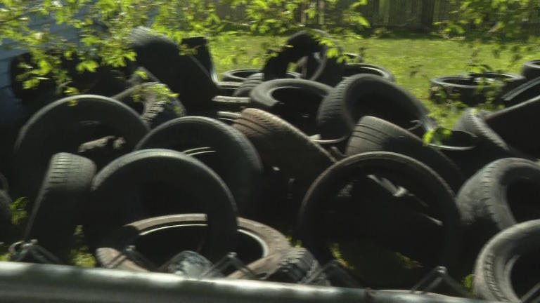 Hundreds of tires dumped at Toledo home, neighbors concerned