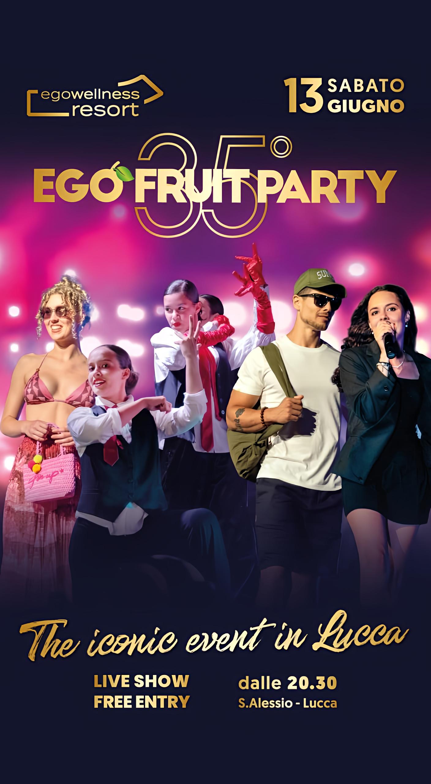 E’ la notte della Ego Fruit Party “Tellynonpiangere“ il super ospite