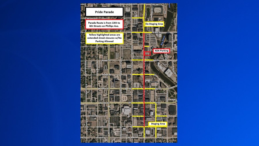 Road closures for Saturday’s Pride Parade