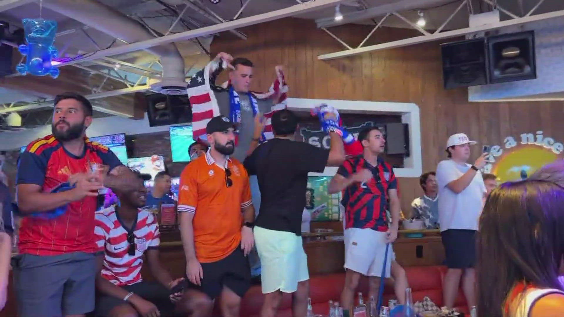 Valley fans gather to cheer for Team USA in their first World Cup match