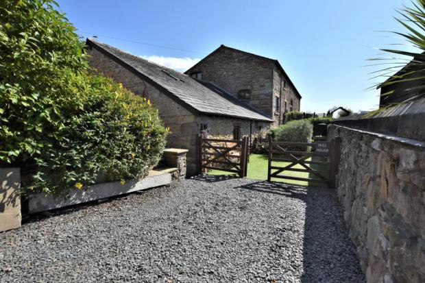 Inside Grade II listed barn conversion for sale in Barrow for £340,000
