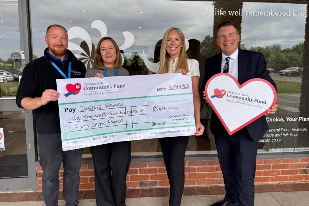 Three charities share community funding from Dorset funeral directors