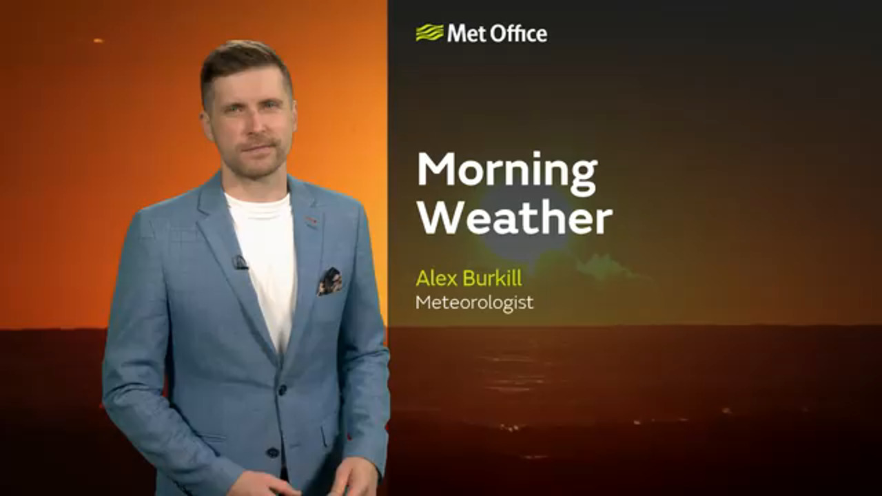 Met Office Saturday morning weather forecast 25/04/2026