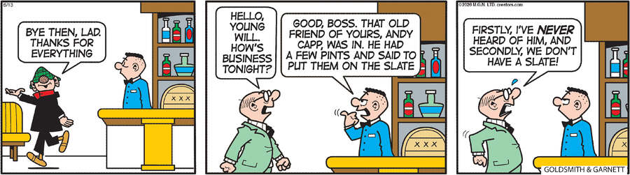 Latest comics publications from Andy Capp on June 14, 2026