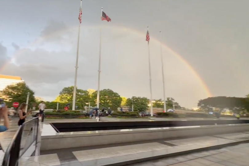 Double rainbow appears outside Kennedy Center moment Trump loses fight ...