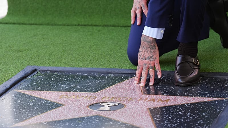 David Beckham receives star on the Hollywood Walk of Fame