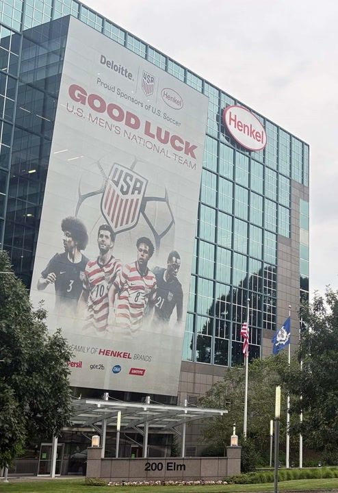 Consumer-brands giant Henkel unveils gigantic sign in CT for US World ...