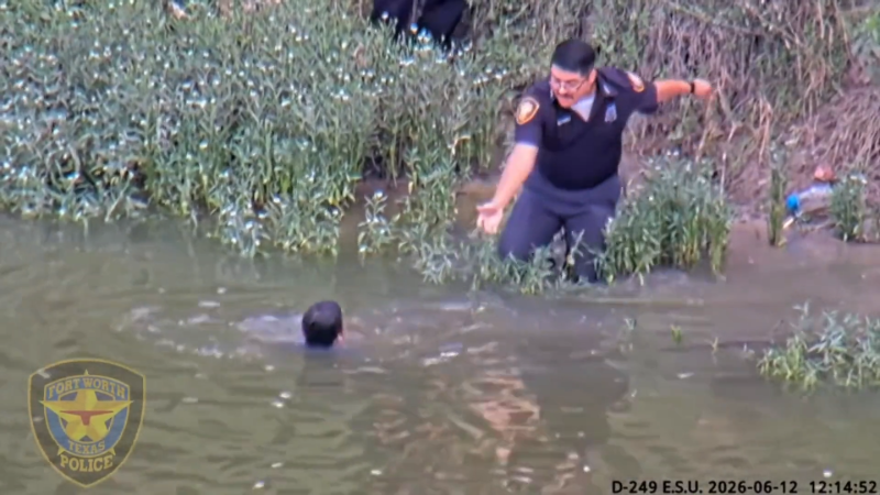 Fort Worth police officer rescues child from water