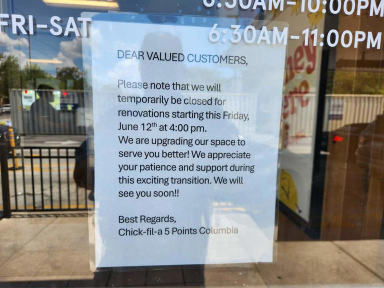 Columbia's Five Points Chick-fil-A temporarily closing amid $1M in ...