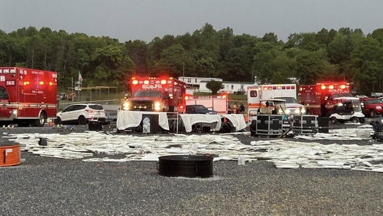 EastLake Community Church tent collapse videos: Watch shocking moment ...