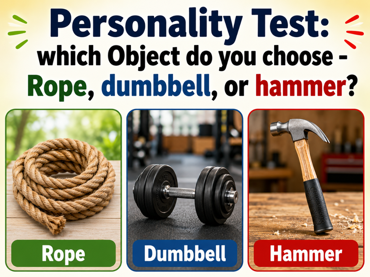 Personality test: Pick an object to check your physical strength - here ...