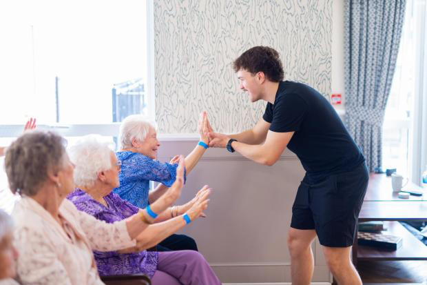 TikTok fitness star leads special exercise session at south Essex care home