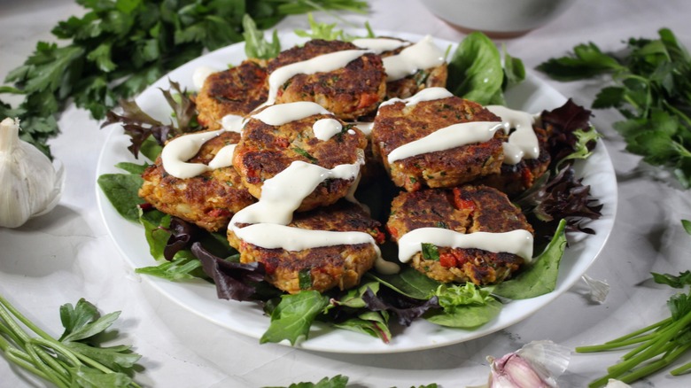 Spanish-inspired tuna patties and shortcut aioli recipe
