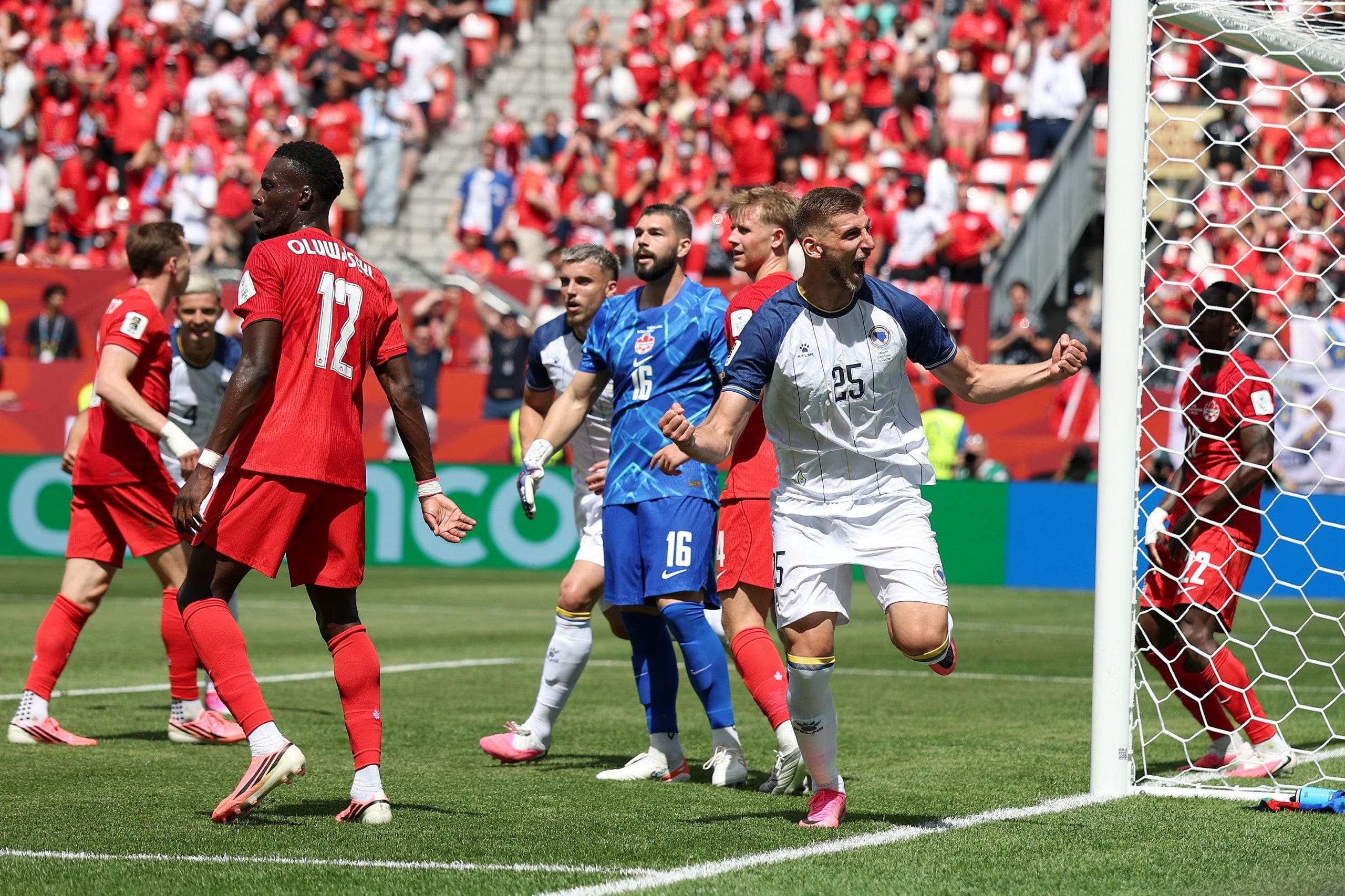 Canadian soccer fans boo US flag as Canada stumbles against Bosnia and ...