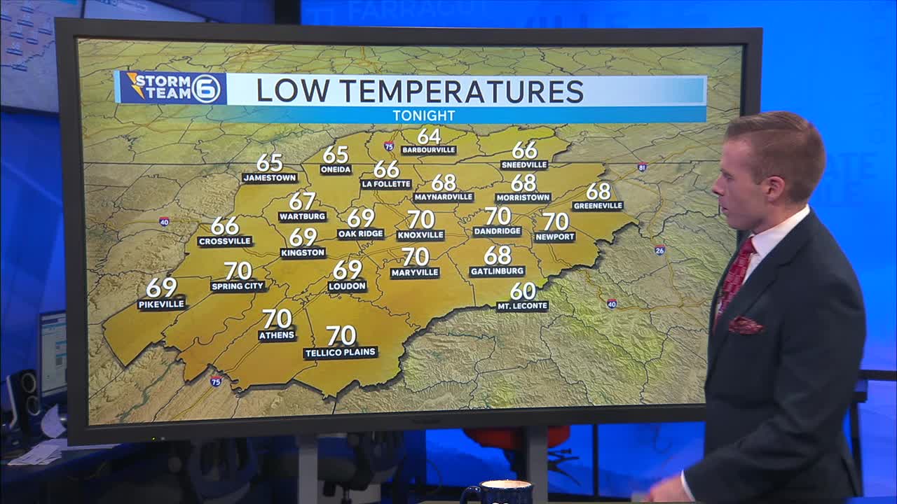 Storm chances taper off with possible overnight fog