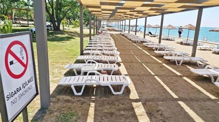 Plajda dumansız bir gün geçirdim