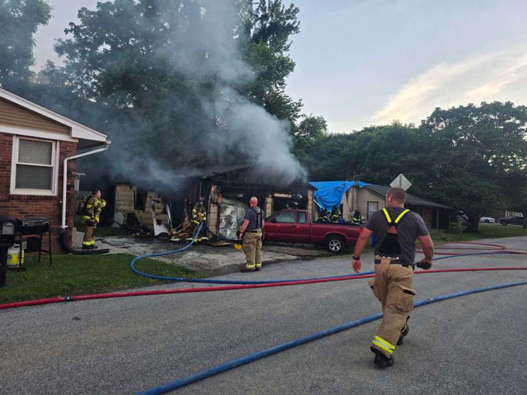 Fire crews battle house fire in Newburgh