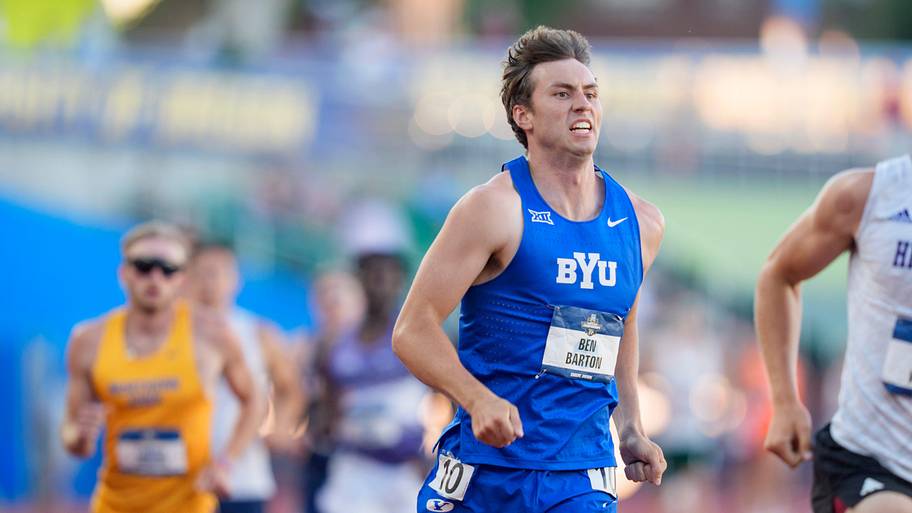 BYU runner Ben Barton hit the gas to win decathlon national championship