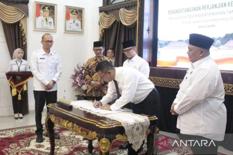 Pemkab OKU gandeng Kejari dan BPN percepat sertifikasi tanah wakaf