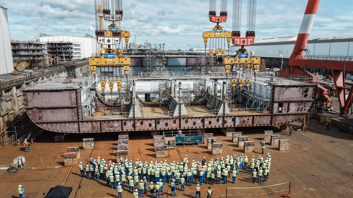 Royal Caribbean reaches major milestone on new Oasis-class ship