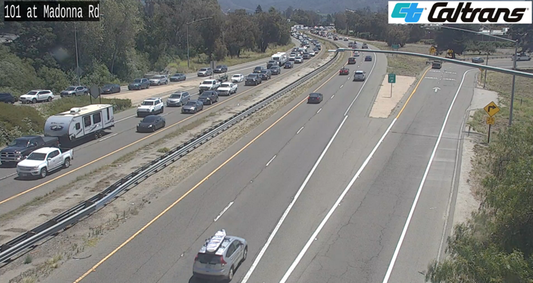Multi-vehicle crash backs up traffic on Highway 101 in SLO