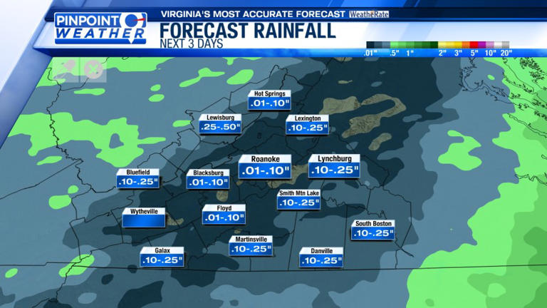Pinpoint weather: Calm Saturday, storms return Sunday