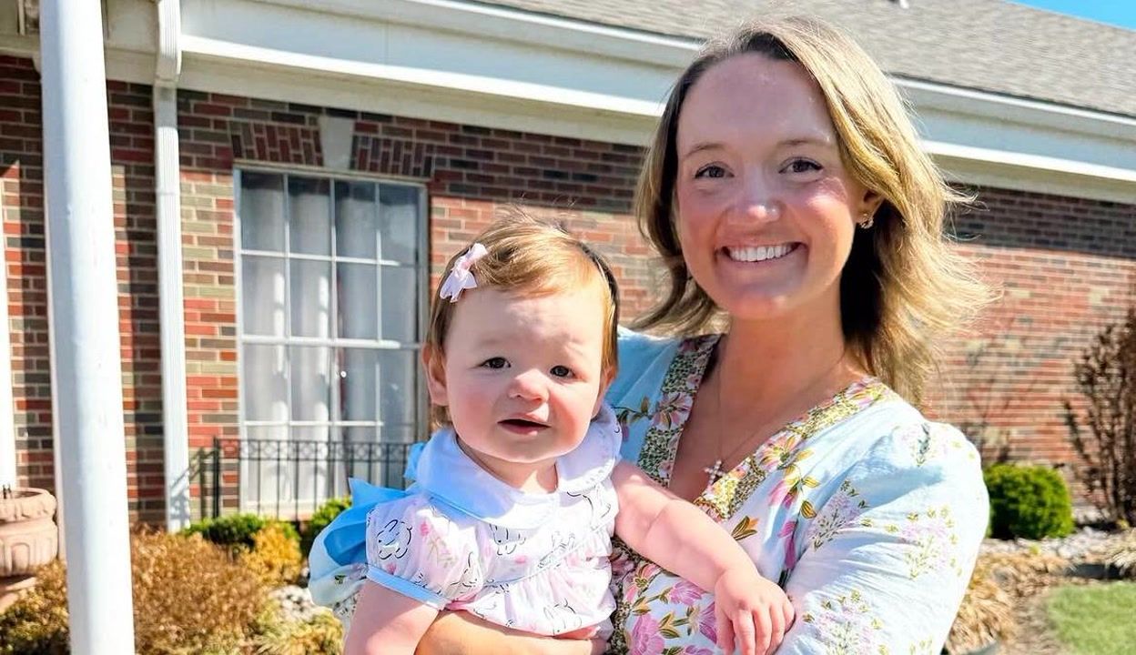 Alex Drummond's baby Sofia is twinning with her mom's toddler curls!