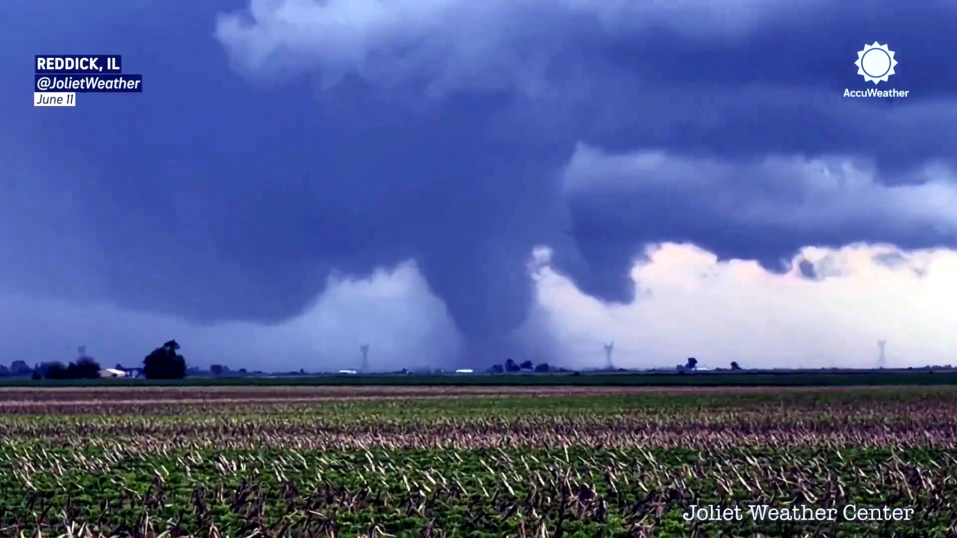 Large tornado tears through northeastern Illinois as sirens wail
