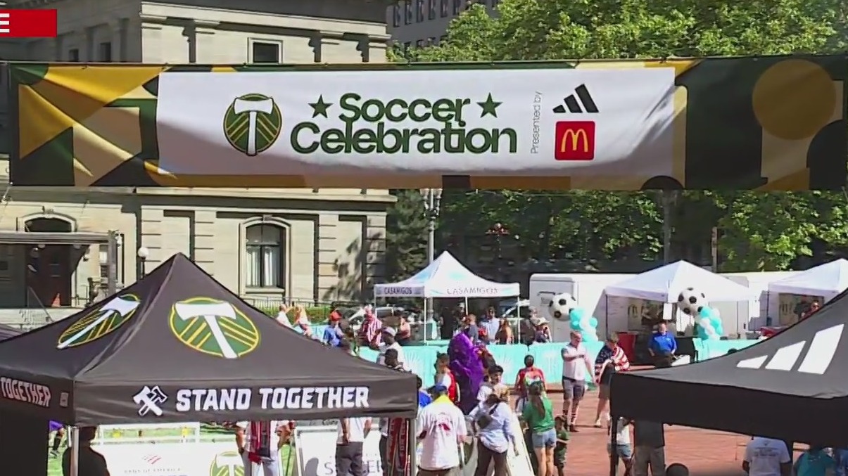 Portland Timbers host FIFA World Cup watch party in Pioneer Square