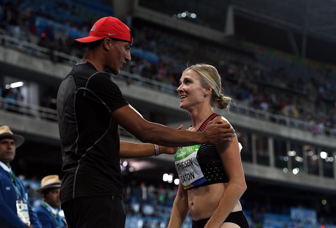 Olympic track and field power couple Brianne Theisen-Eaton and Ashton ...
