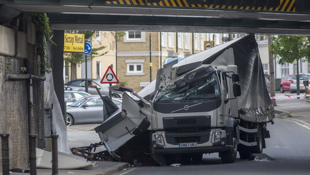 Lorry crash collapses Midlands rail bridge, halts key route