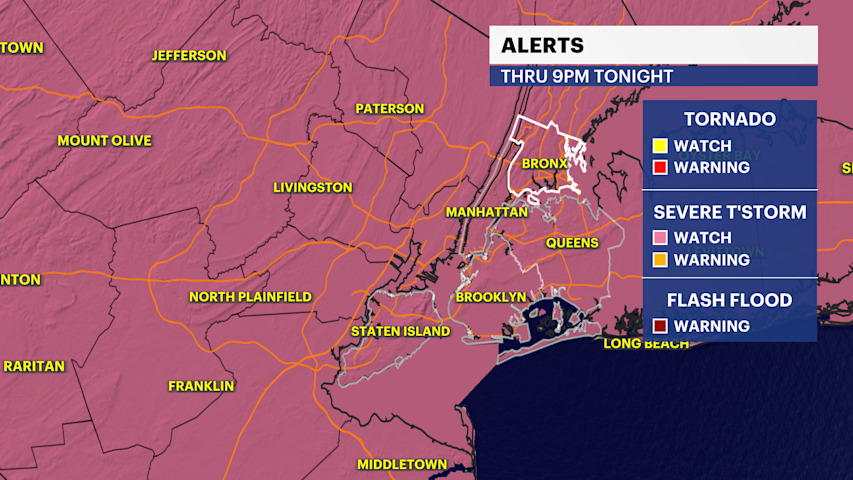 Storm watch: Severe thunderstorm watch until 9 p.m. for The Bronx