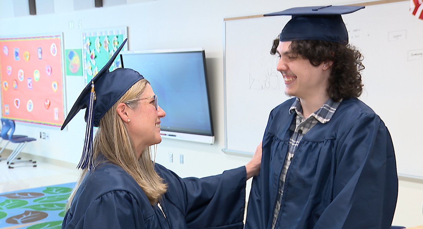 Mother and son receive high school diploma from Hartford Adult ...