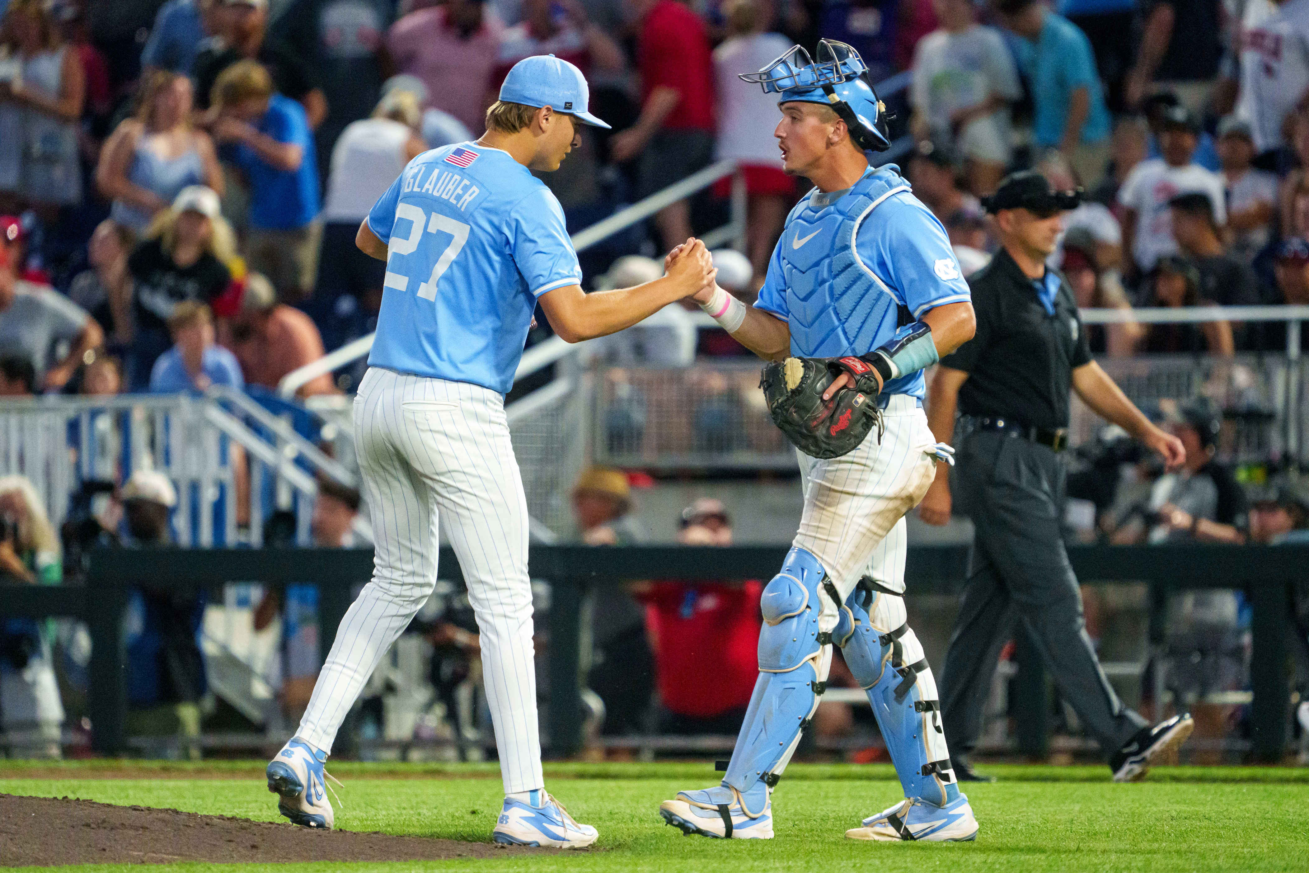 Who does UNC baseball play next in College World Series?