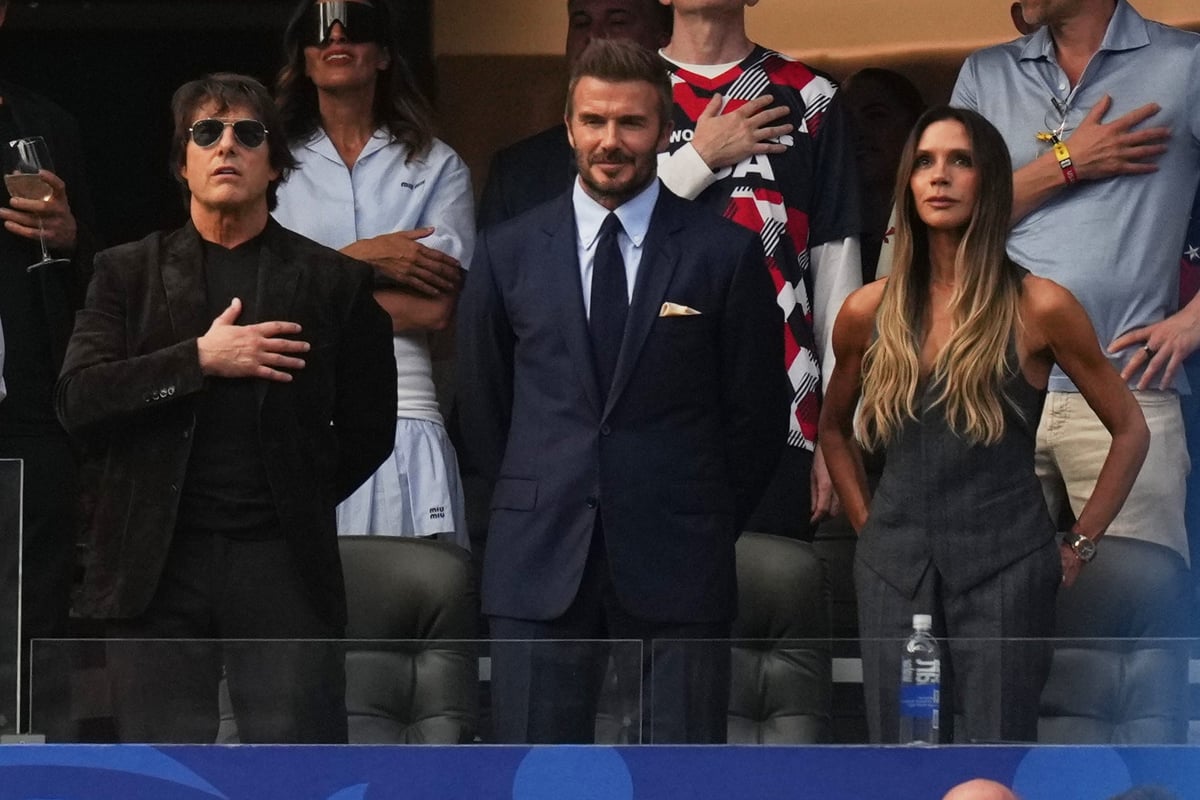 Sir David Beckham and Tom Cruise bring celebrity glamour to World Cup