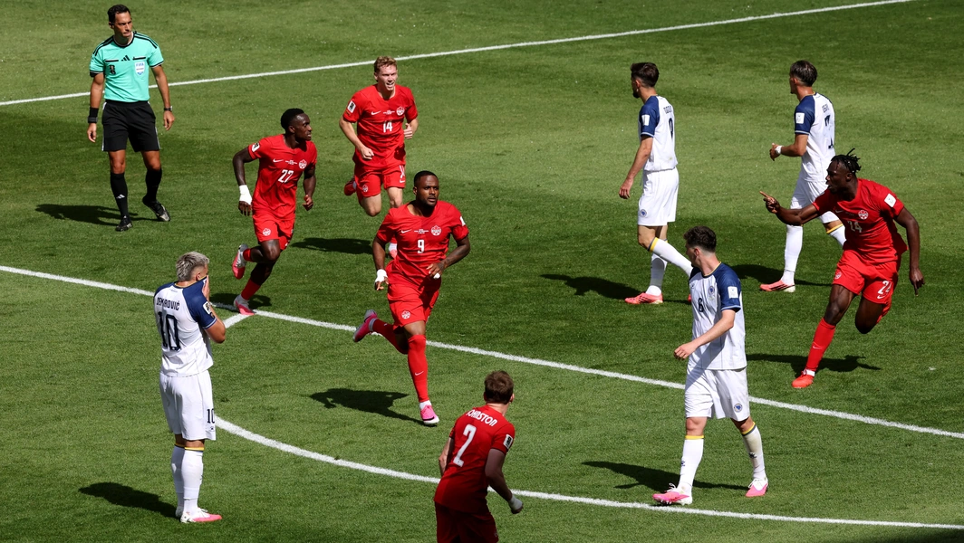 Larin's late goal earns Canada historic World Cup point