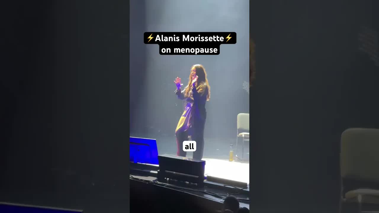From jagged little pill to hot flashes 😭 Thank u @Alanis for speaking ...