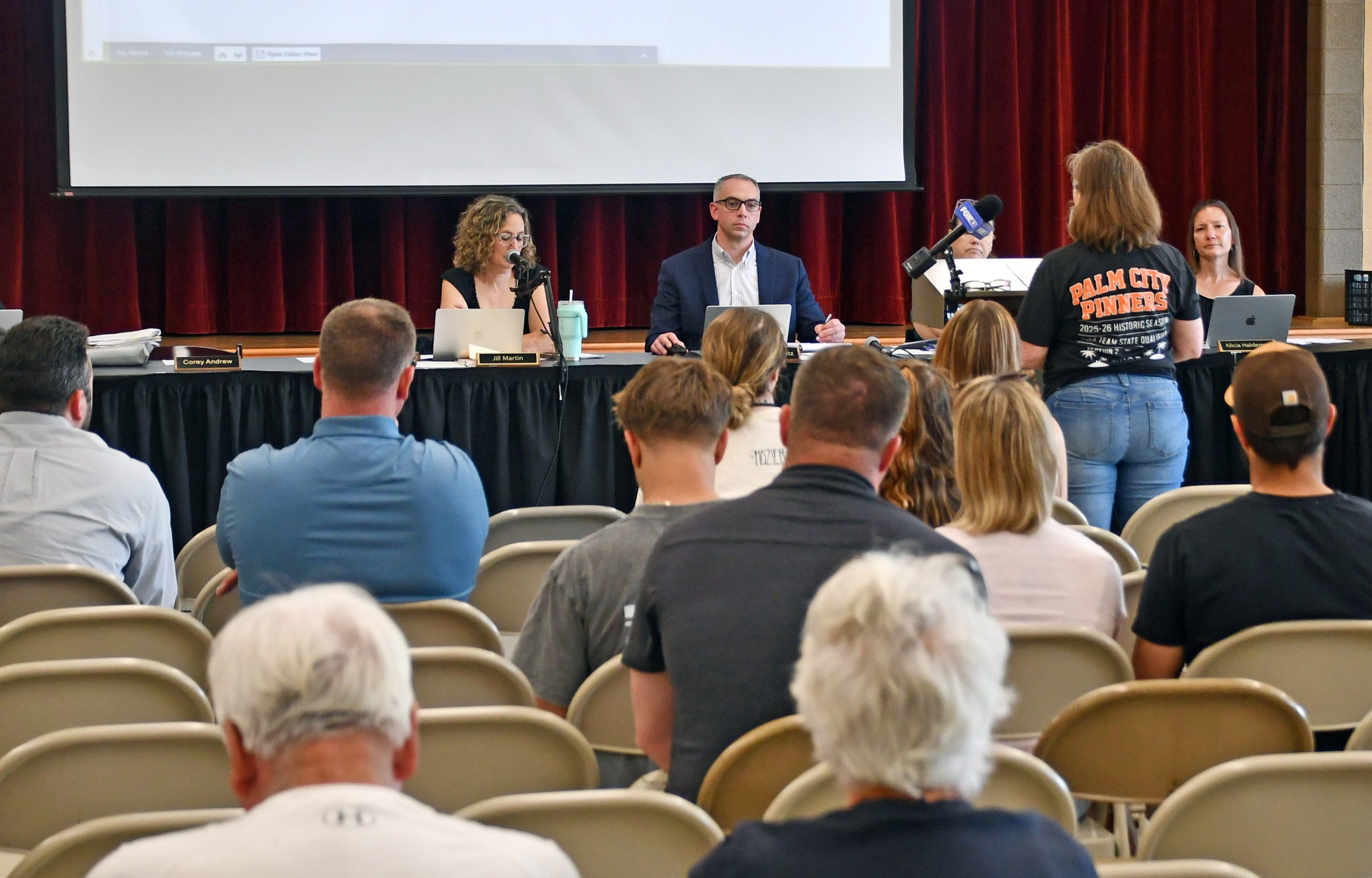 Residents join calls demanding Palmyra school board VP's resignation