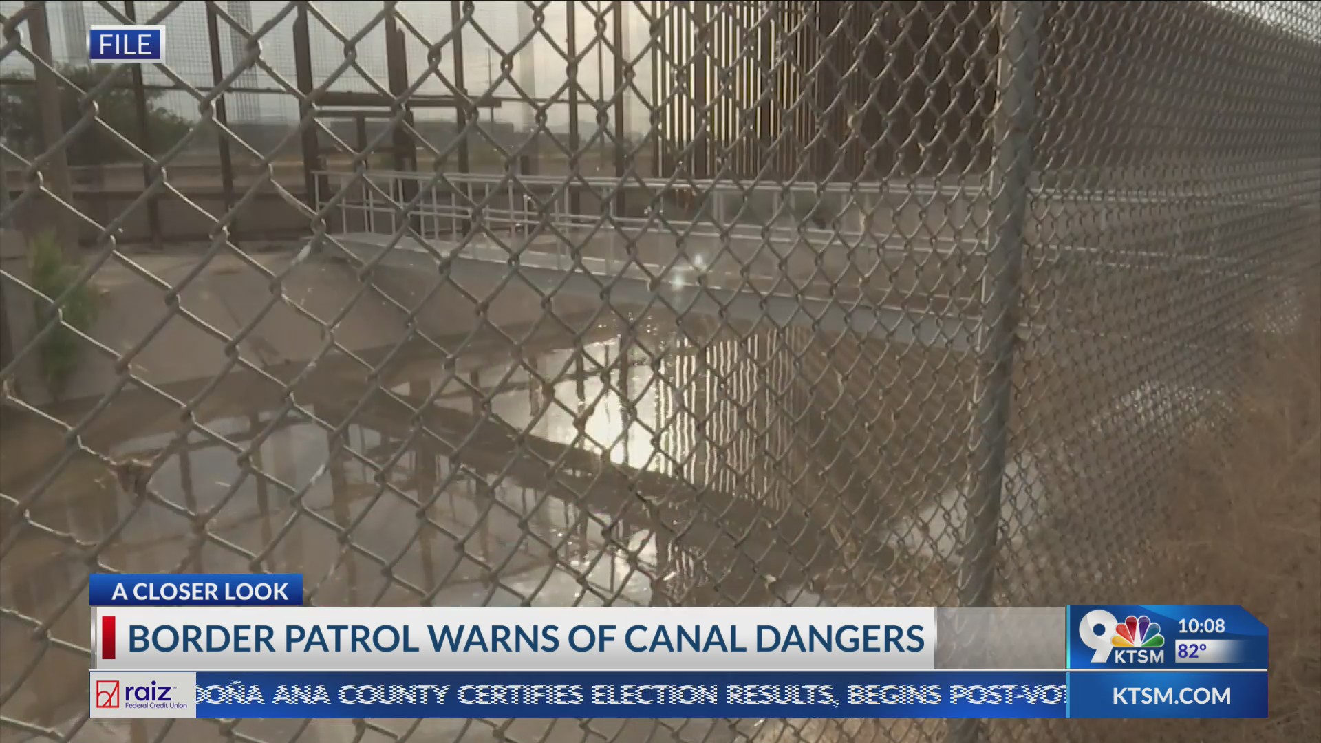 Danger rises with water in border canals